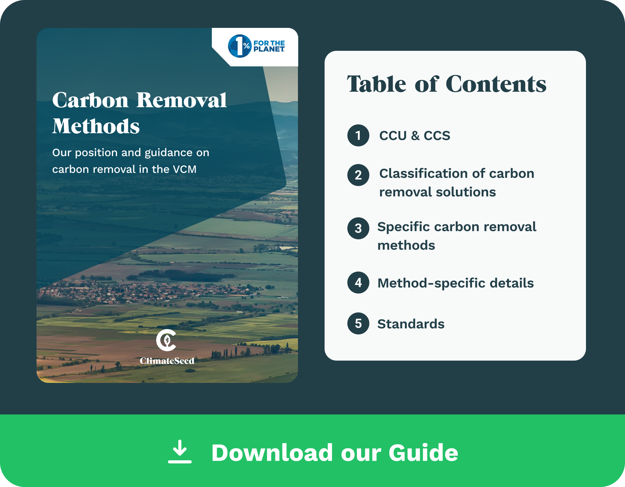 What are the different carbon reduction projects types?